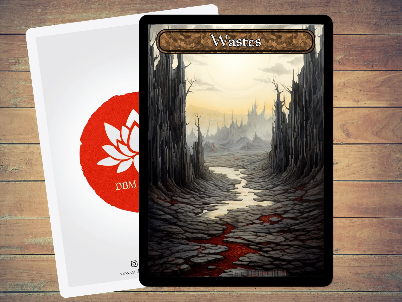 Basic Land Token MTG Token Stained Glass Art Token 5 Pack for Magic and ...