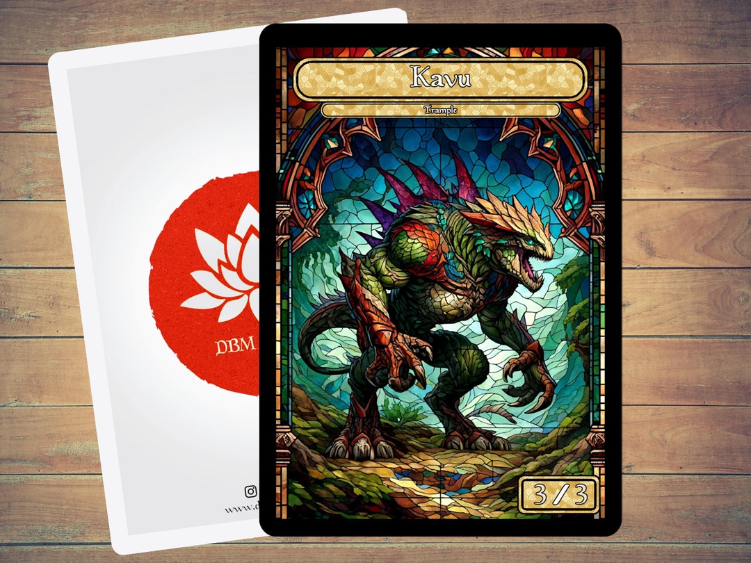 Kavu Token MTG Token Stained Glass Art Token 5 Pack for Magic and Other ...