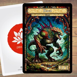 Kavu Token MTG Token Stained Glass Art Token 5 Pack for Magic and Other ...