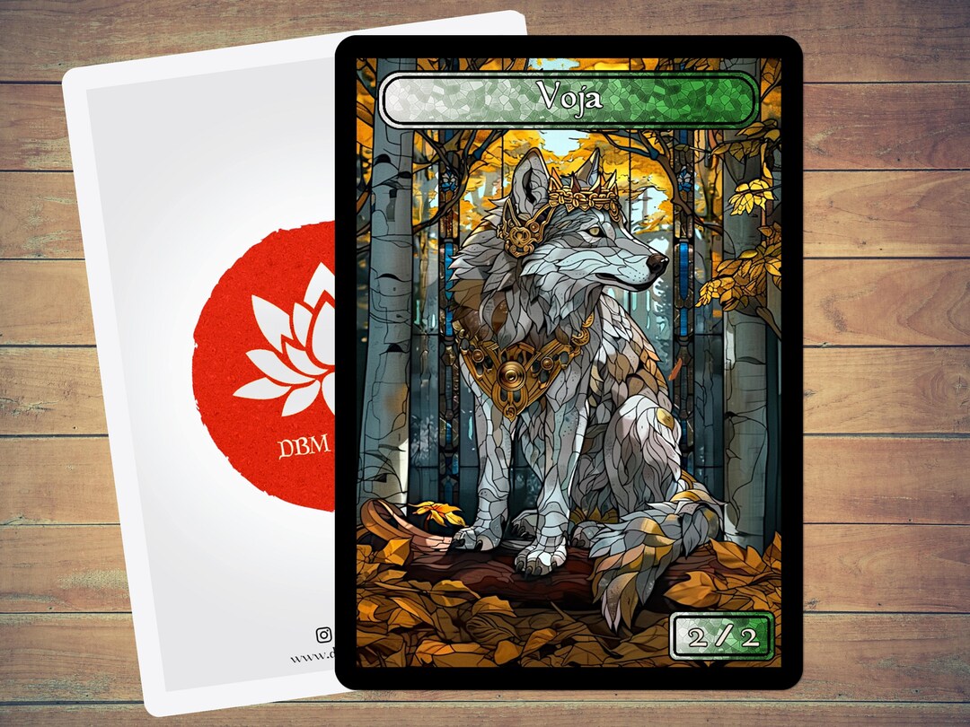 Voja Token MTG Token Stained Glass Art Token 5 Pack for Magic and Other ...