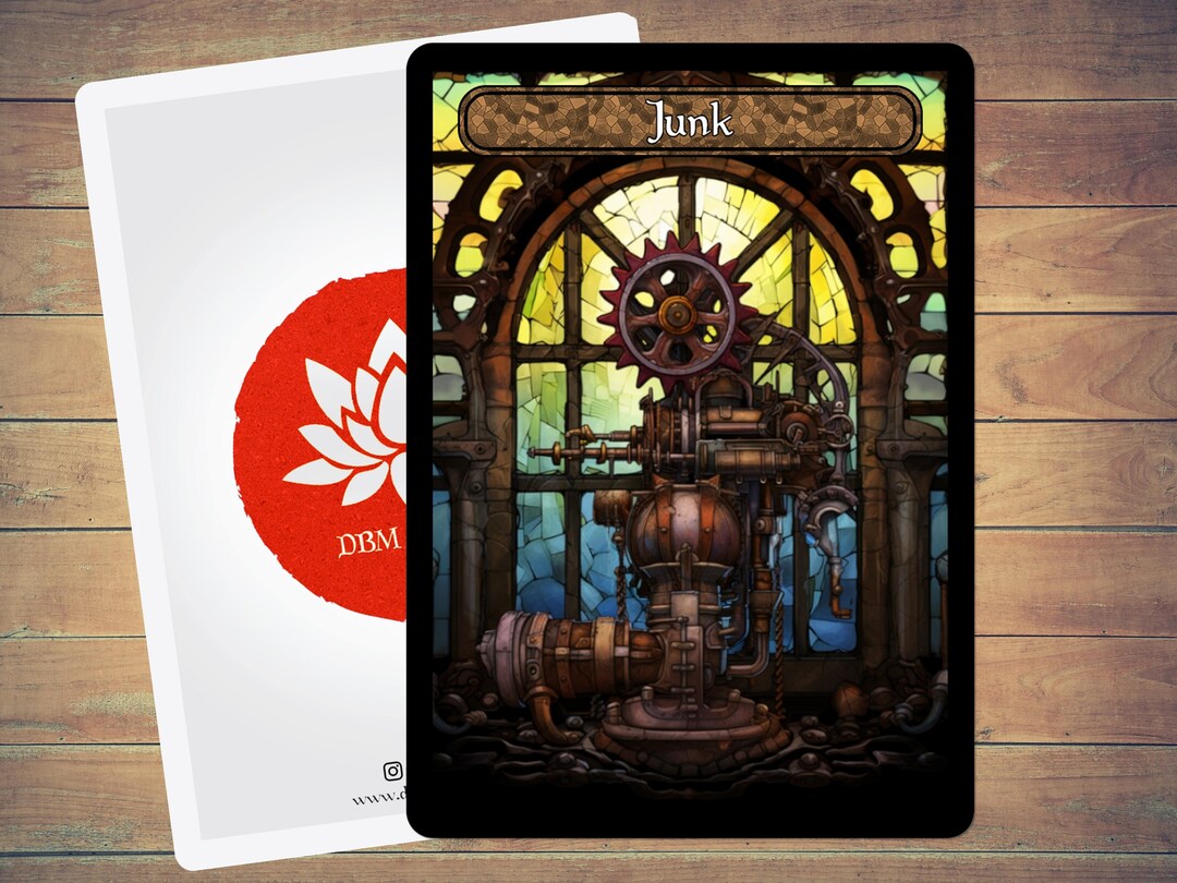 Junk Stained Glass Art Token 5 Pack for Magic and Other - Etsy