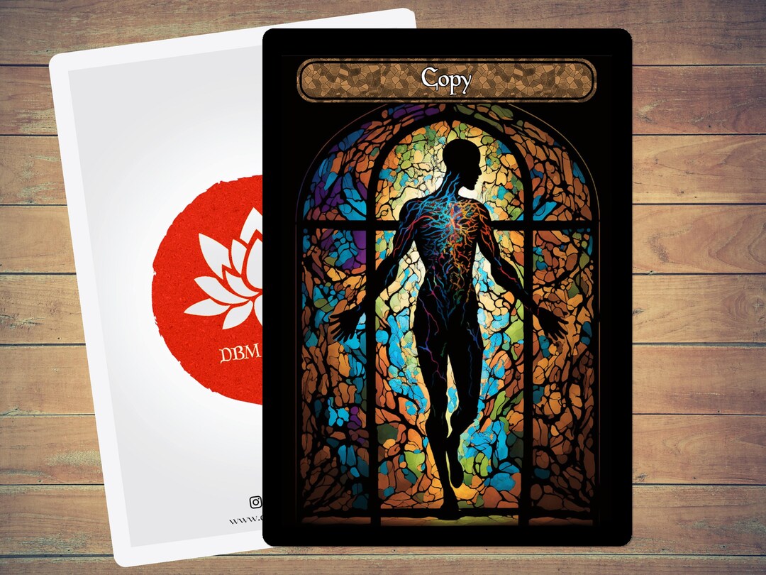 Copy Token Stained Glass Art Token 5 Pack for Magic and Other ...