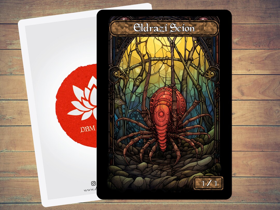 Eldrazi Scion Token MTG Token Stained Glass Art Token 5 Pack for Magic ...