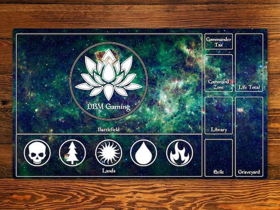 Magic Zone Layout 14 X 24 Playmat for Edh and | Etsy