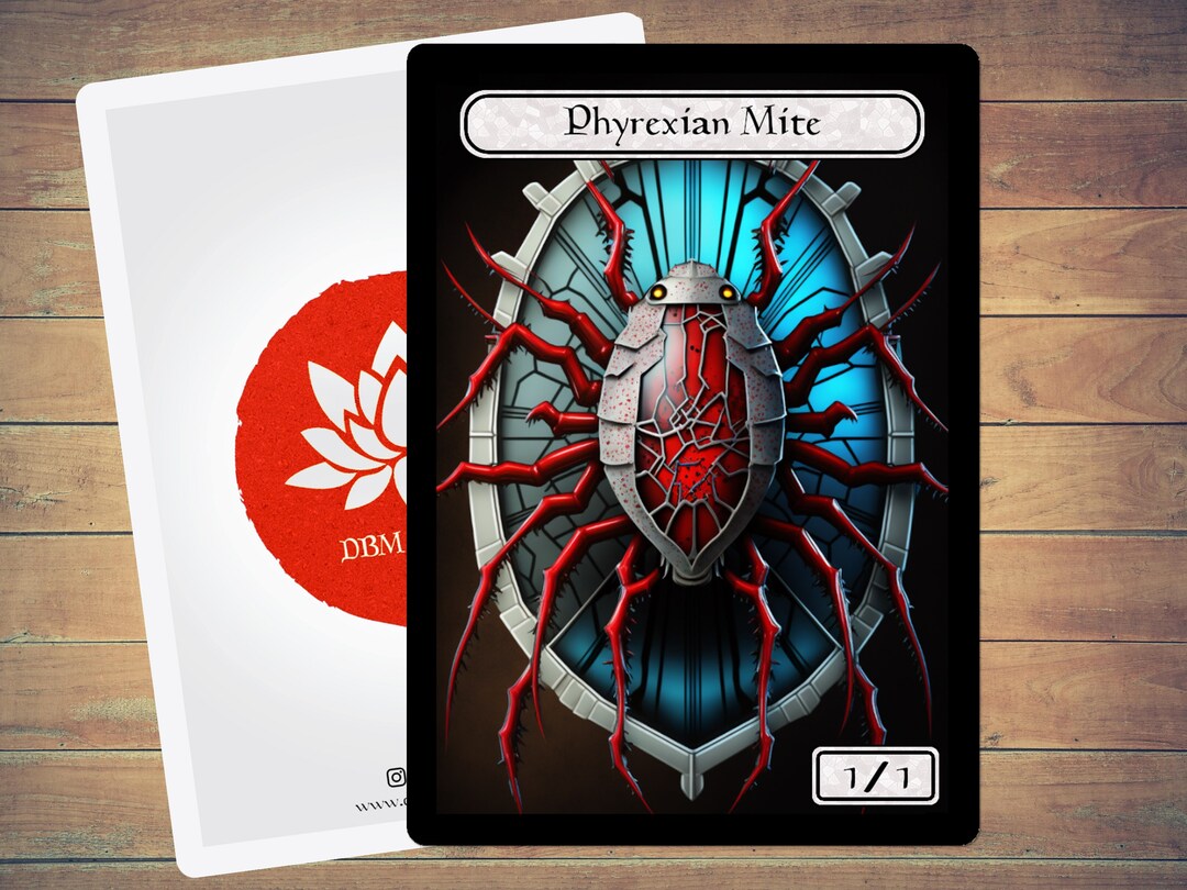 Phyrexian Mite Token Stained Glass Art Token 5 Pack for Magic and Other ...