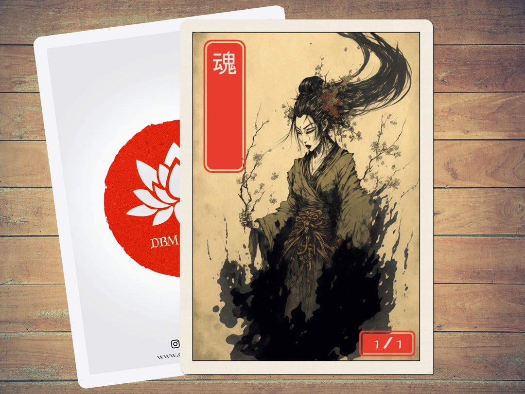 Spirit Token MTG Token Japanese Style Art Token 5 Pack for Magic and ...