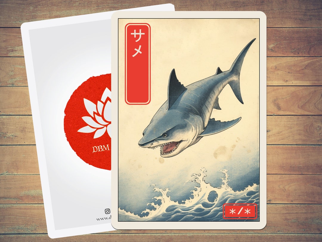 Shark Token Japanese Style Art Token 5 Pack for Magic and Other ...