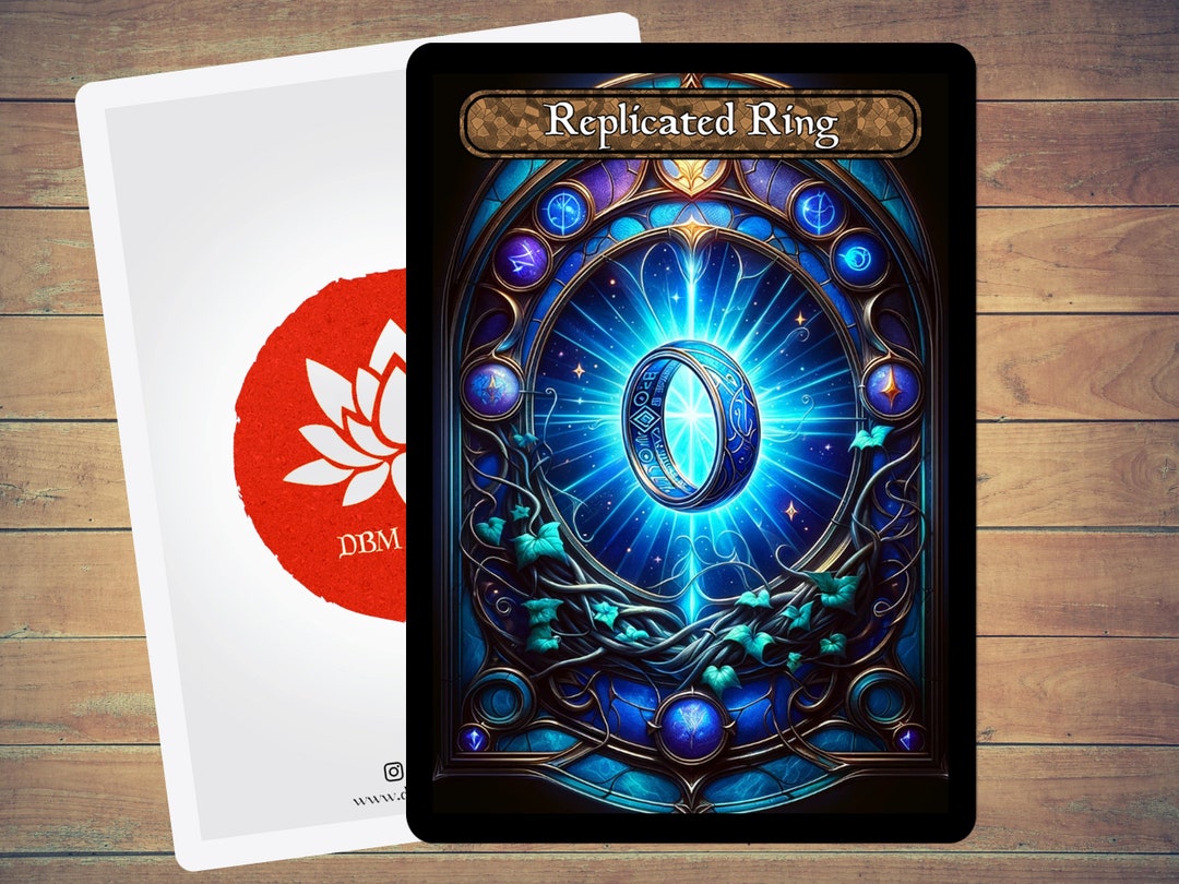 Replicated Ring Token MTG Token Stained Glass Art Token 5 Pack for ...