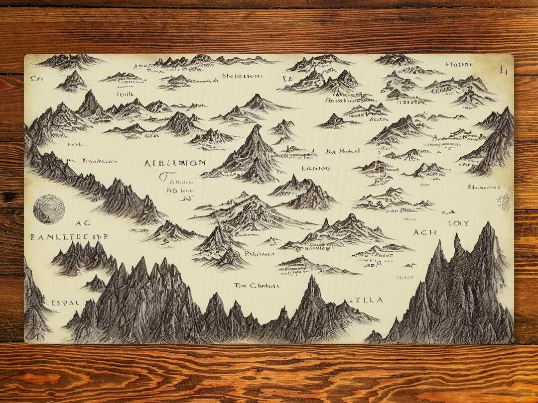 World Map 14" X 24" Playmat for Card, Ccg, and Tabletop Games - Etsy
