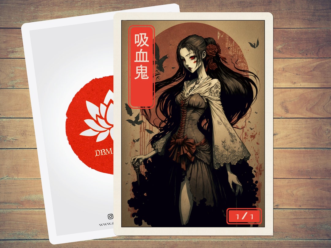 Vampire Token MTG Token Japanese Style Art Token 5 Pack for Magic and ...