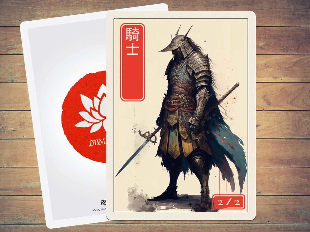 Knight Token Japanese Style Art Token 5 Pack for Magic and Other ...