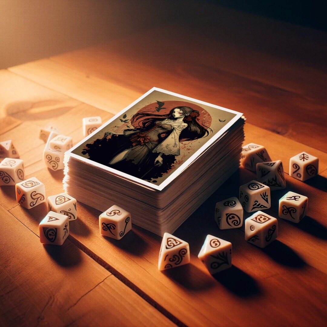 Vampire Token Japanese Art Custom Printed Sleeves 100pk for Magic and ...