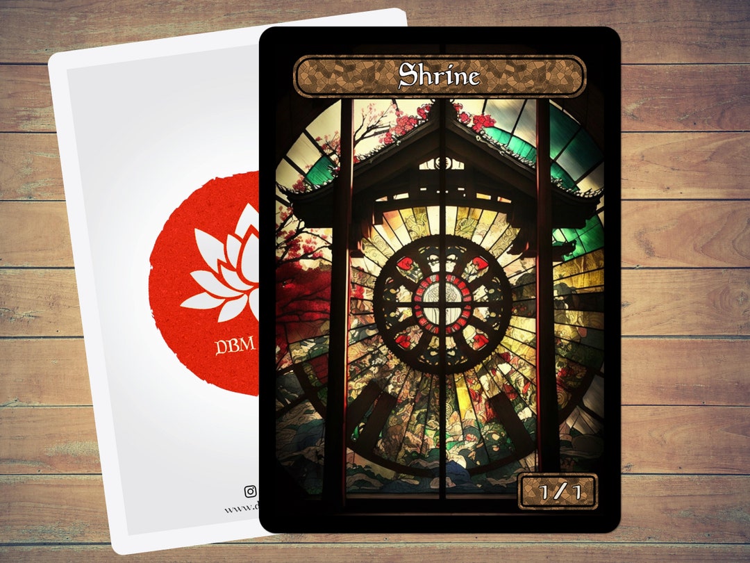 Shrine Token MTG Token Stained Glass Token Art Token 5 Pack for Magic ...