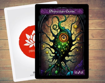 Treasure Stained Glass Art Token 5 Pack for Magic and Other Collectable ...