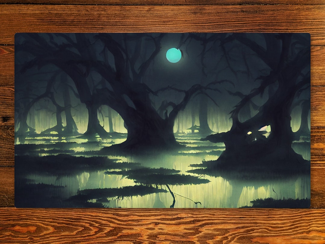 Anime Swamp Bayou 14 X 24 Playmat for Card, Ccg, and Tabletop Games ...
