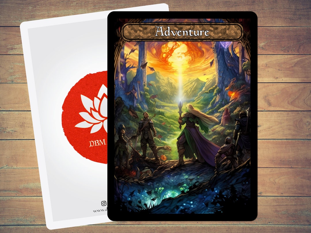 Adventure Token Token Stained Glass Art Token 5 Pack for Magic and ...