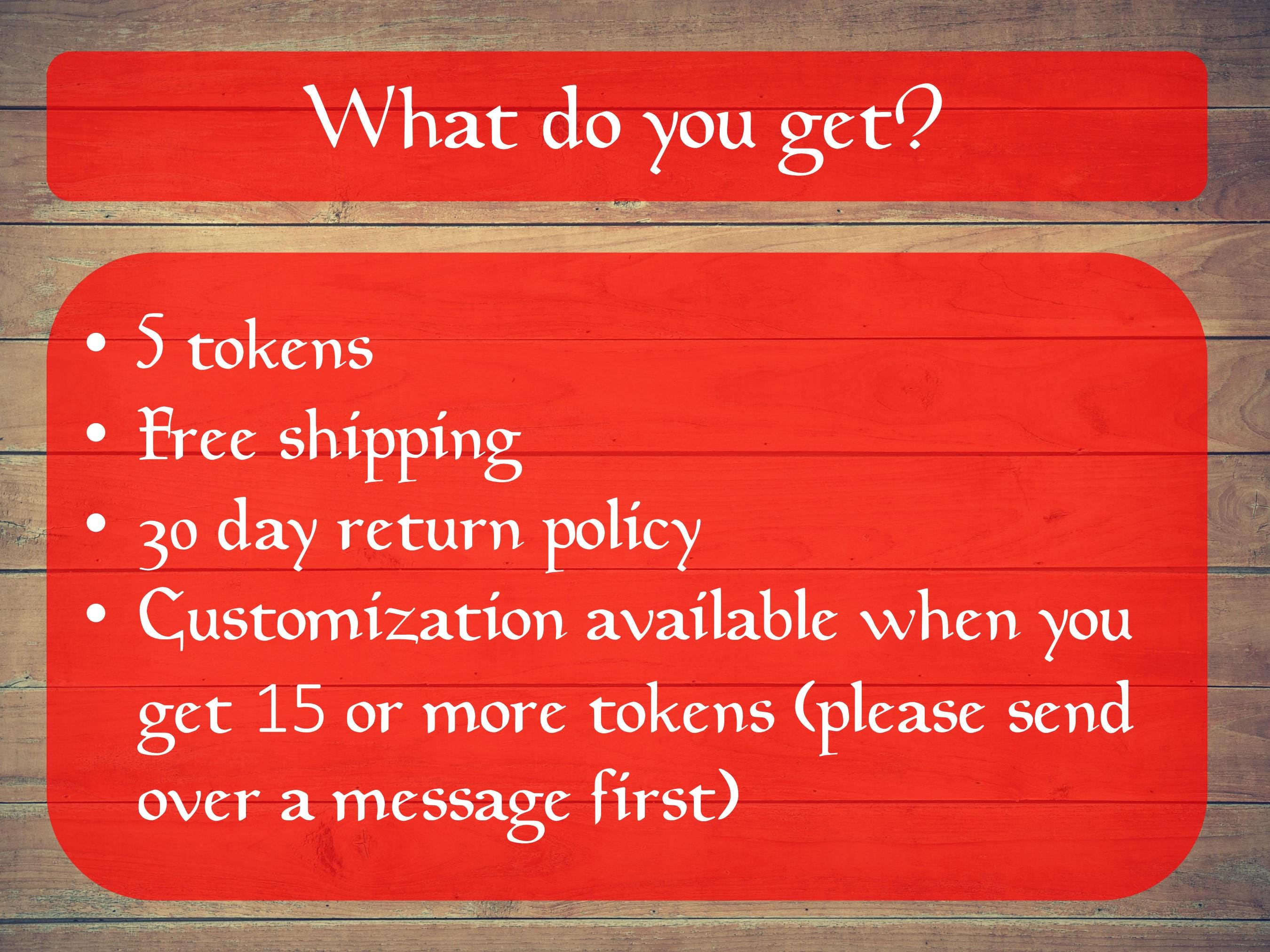 Vampire Demon Token MTG Token Japanese Style Art Token 5 Pack for Magic ...