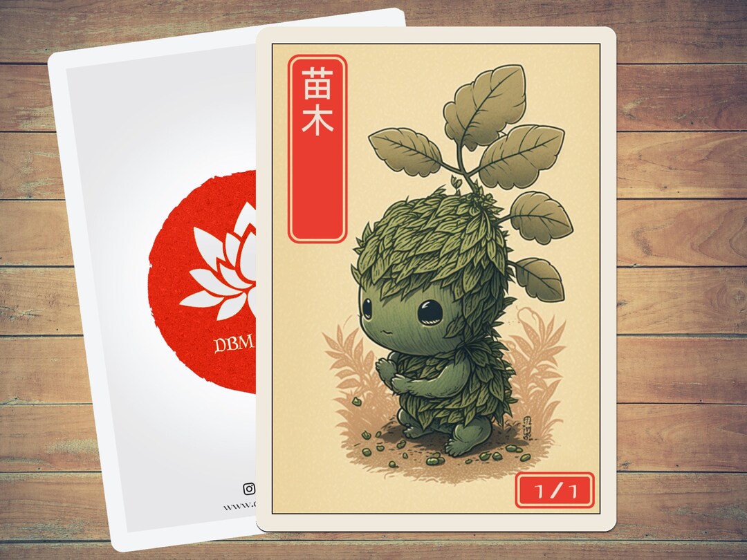 Saproling Token MTG Token Japanese Style Art Token 5 Pack for Magic and ...