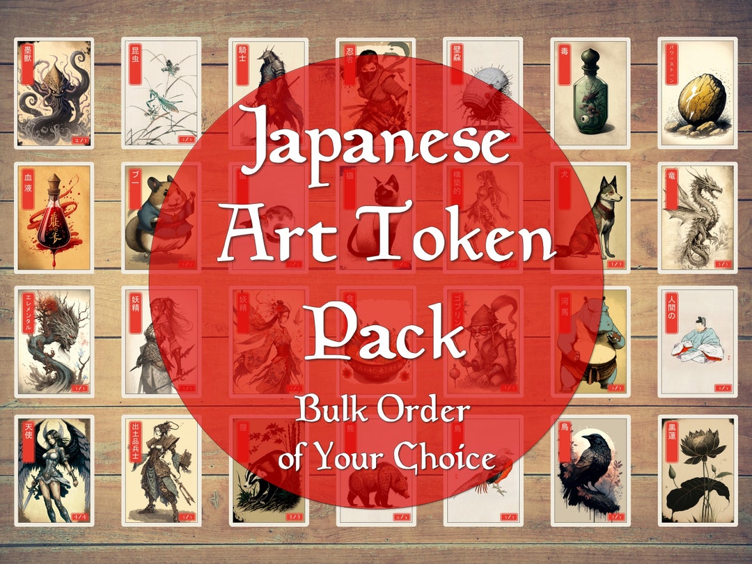 Japanese Style Art Token Bulk Pack for Magic and Other - Etsy