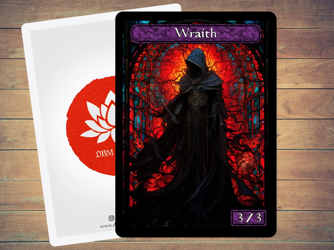 Wraith Stained Glass Art Token 5 Pack for Magic and Other Collectable ...