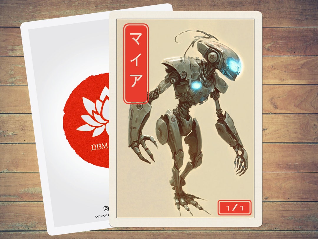 Myr Token MTG Token Japanese Style Art Token 5 Pack for Magic and Other ...