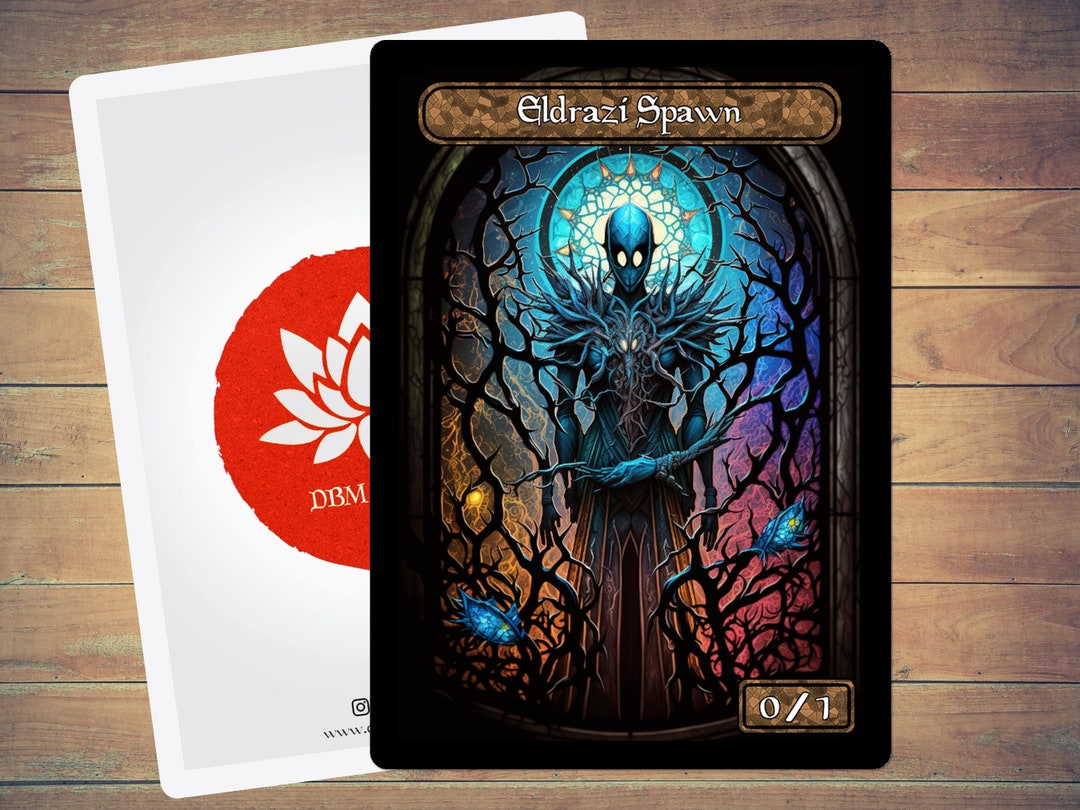 Eldrazi Spawn Token MTG Token Stained Glass Art Token 5 Pack for Magic ...