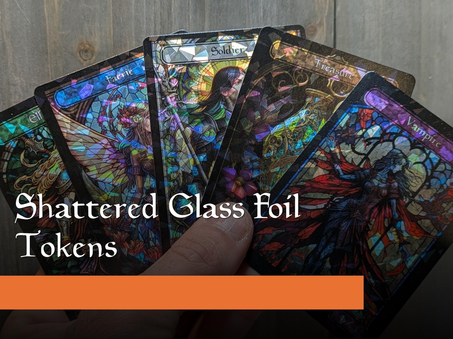 Shattered Glass Foil Stained Glass Art Tokens MTG Token Bundle Magic ...