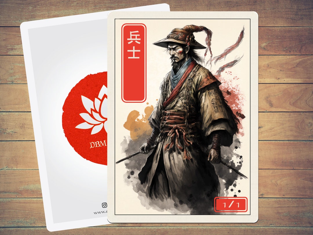 Soldier Token MTG Token Japanese Style Art Token 5 Pack for Magic and ...