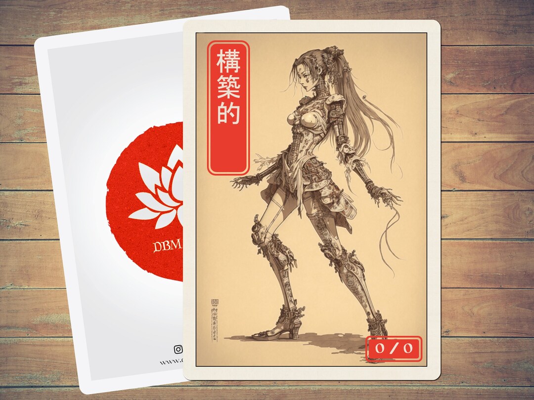 Construct Token Japanese Style Art Token 5 Pack for Magic and Other Collectable Card Games - Etsy