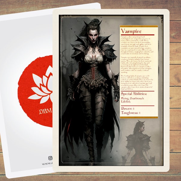 Vampire Token Pack - Etsy