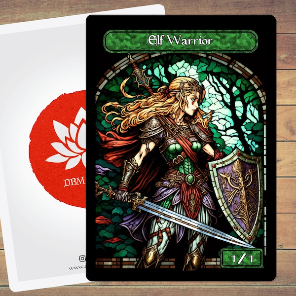Elf Warrior Token - Etsy