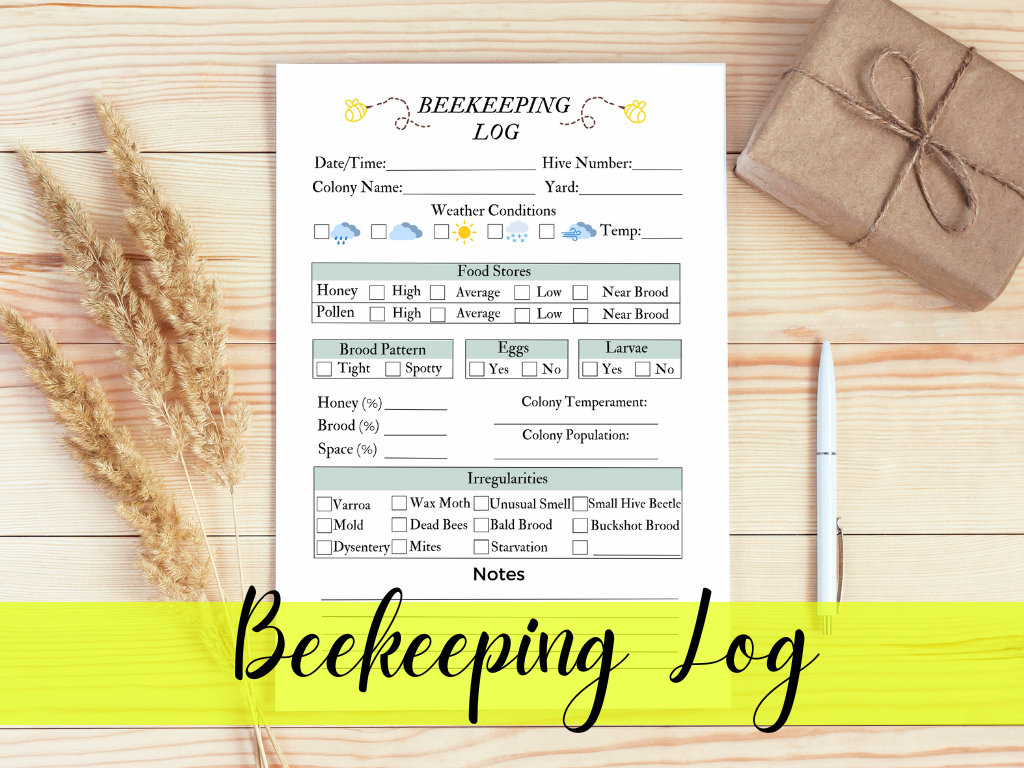 Beekeeping Log Printable, Bee Keeping Record - Etsy