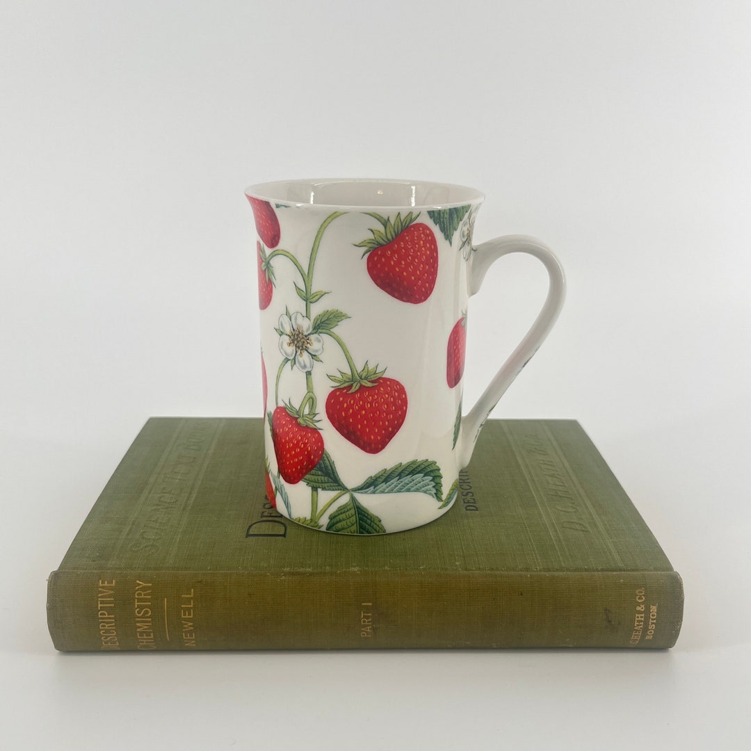 Vintage Kent Pottery English China Strawberry Vine Mug - Etsy