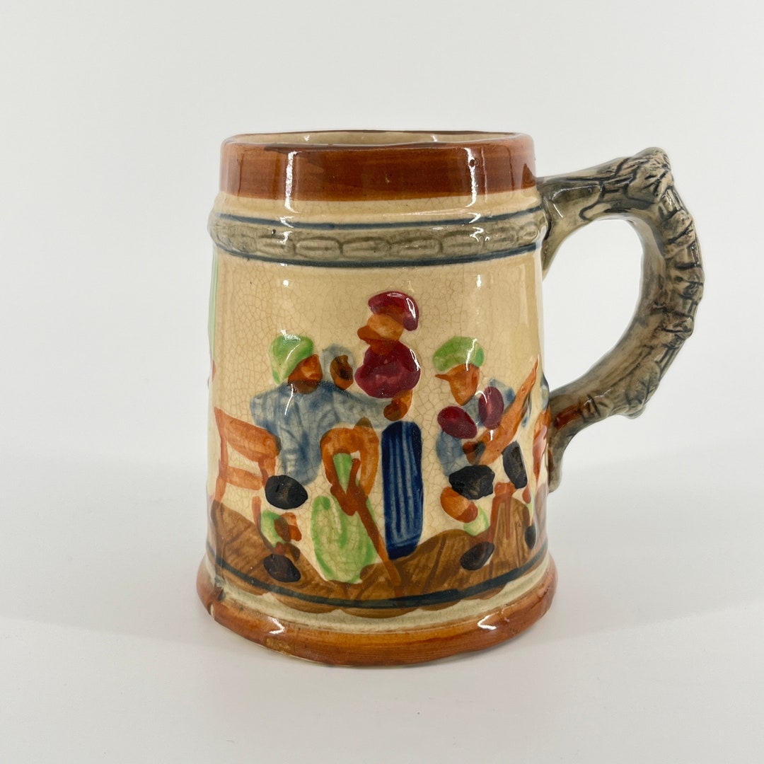 Vintage Japanese Ceramic Beer Stein Tankard Mug - Etsy