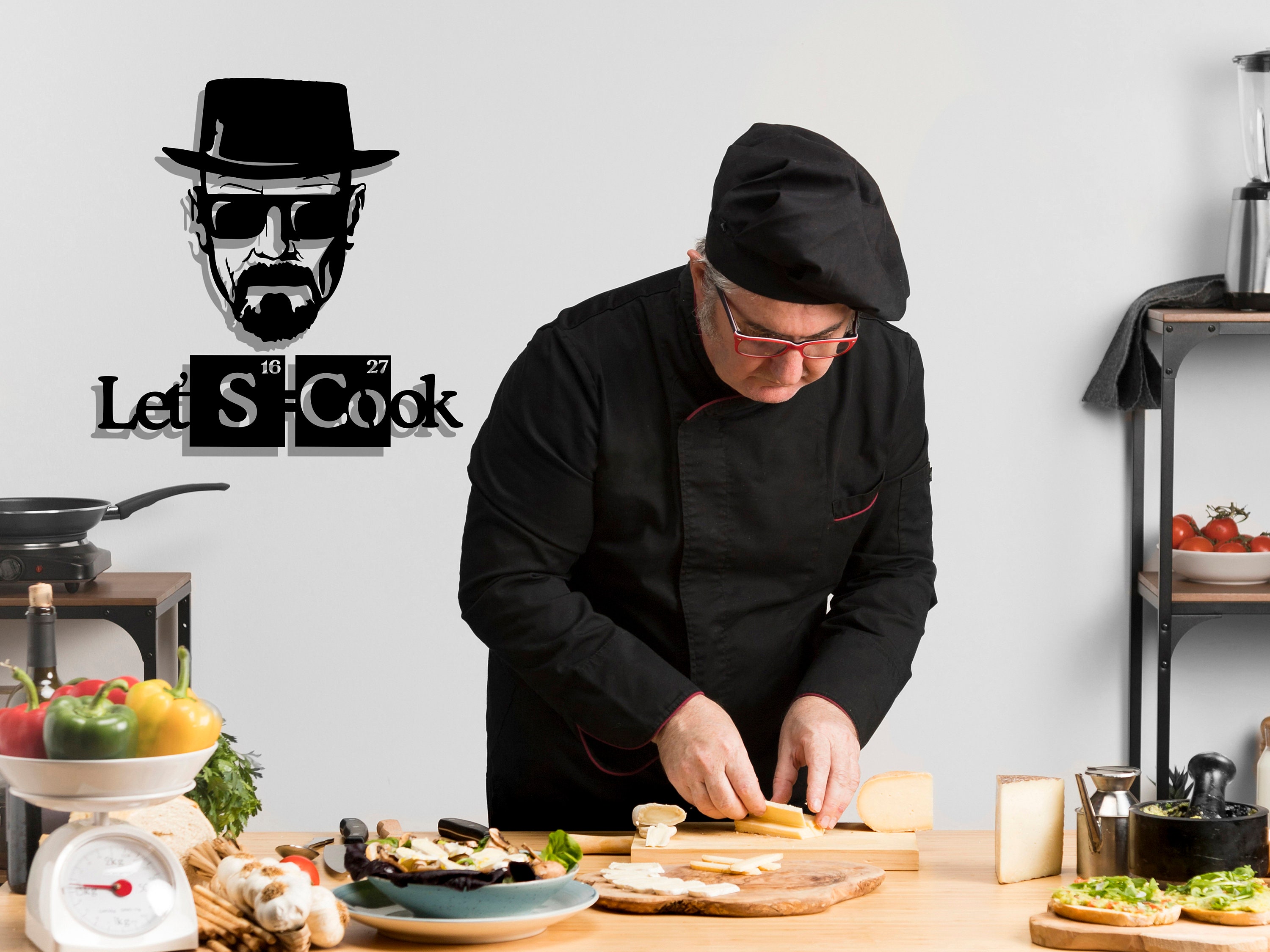Heisenberg Kitchen Metal Wall Art, Let's Cook Walter White Sign ...
