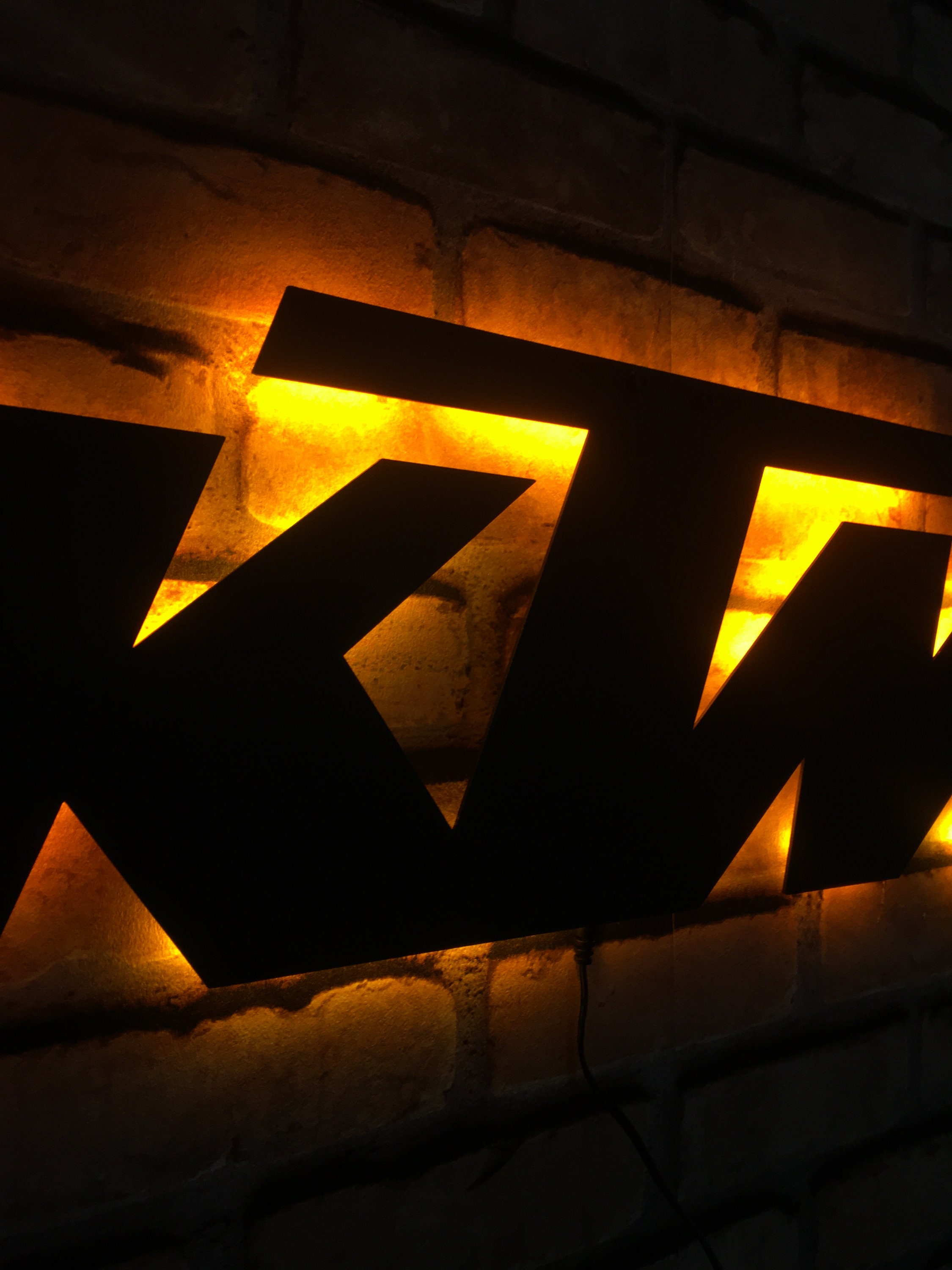 Lighted Ktm Racing Metal Wall Sign, KTM ENDURO Motocross Sign Garage ...
