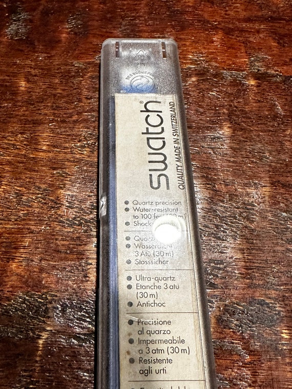 Vintage 1996 Swatch Quartz Watch Studio Azzuro GK232 … - Gem