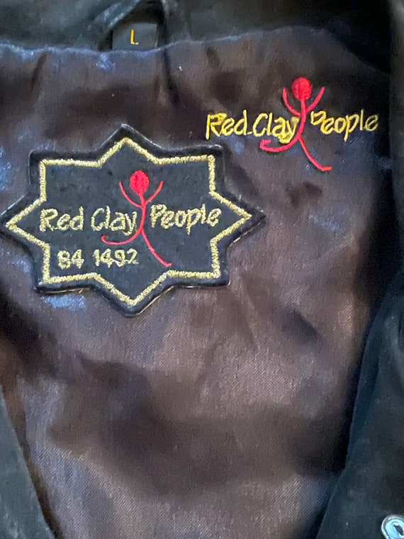 Vintage 90’s Red Clay People Suede Rockstar Hippie Hi… - Gem