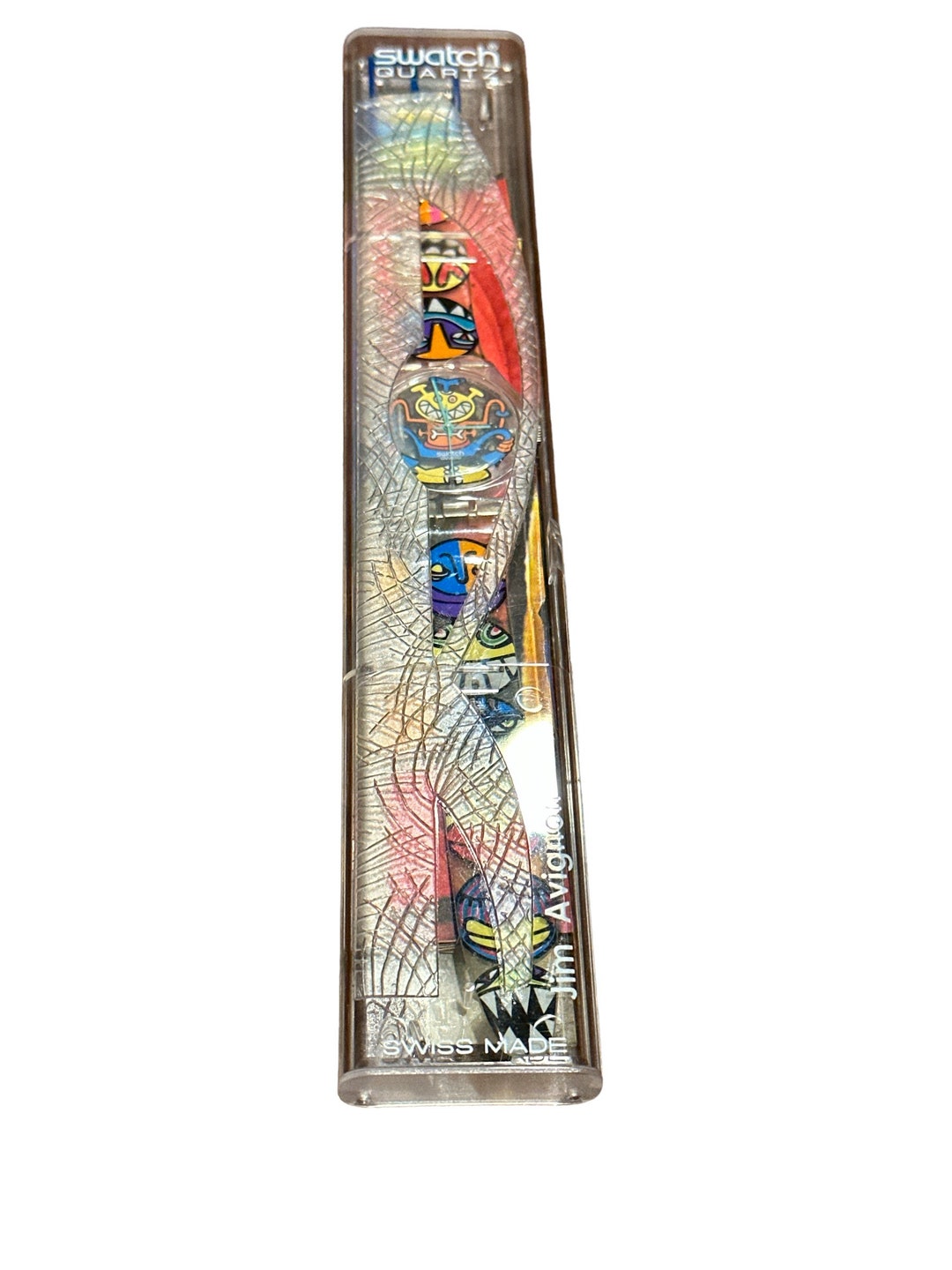 Vintage 1995 Swatch Quartz Watch Jim Avignon Pop Bones GK230 New Old ...