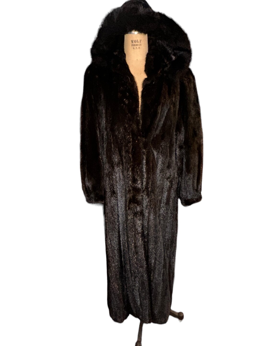 Vintage 90’s Evans Hollywood Glam Chicago Coat Mahogany Ranch Mink ...