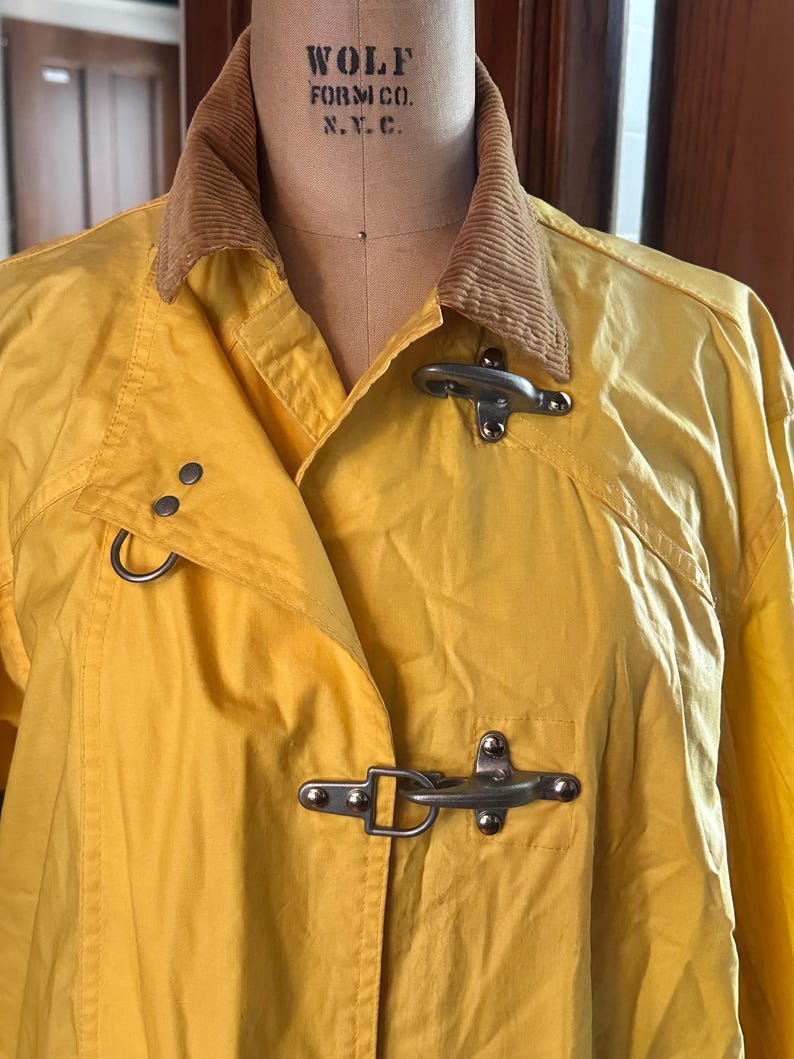 Vintage 80’s Polo Ralph Lauren Rare Yellow Lobster Metal Clasp Waxed ...
