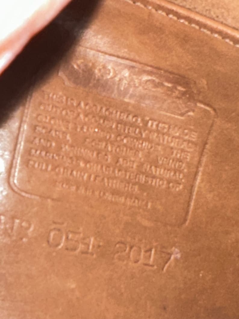 Vintage 80’s Coach Soft Worn in Leather Convertible Crossbody 9x6” Hang ...