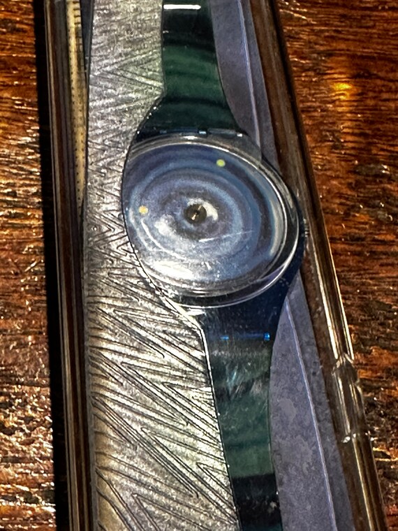 Vintage 1996 Swatch Quartz Watch Studio Azzuro GK232 … - Gem