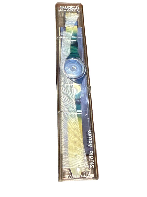 Vintage 1996 Swatch Quartz Watch Studio Azzuro GK232 … - Gem