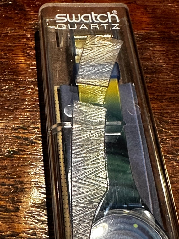 Vintage 1996 Swatch Quartz Watch Studio Azzuro GK232 … - Gem