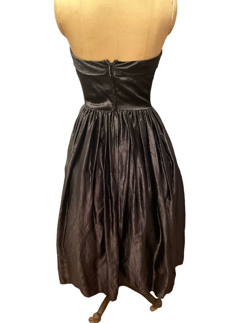 Vintage 80’s Miss Ashlee California Stunning Black Flowing Evening New ...