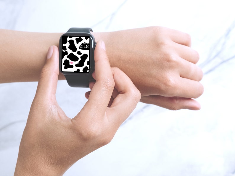 Cow Print Wallpaper for Apple Watch, Digital Download is Easy to ...