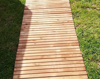 Set of 4 Wooden Pathway Wooden Way Wooden Path Garden - Etsy