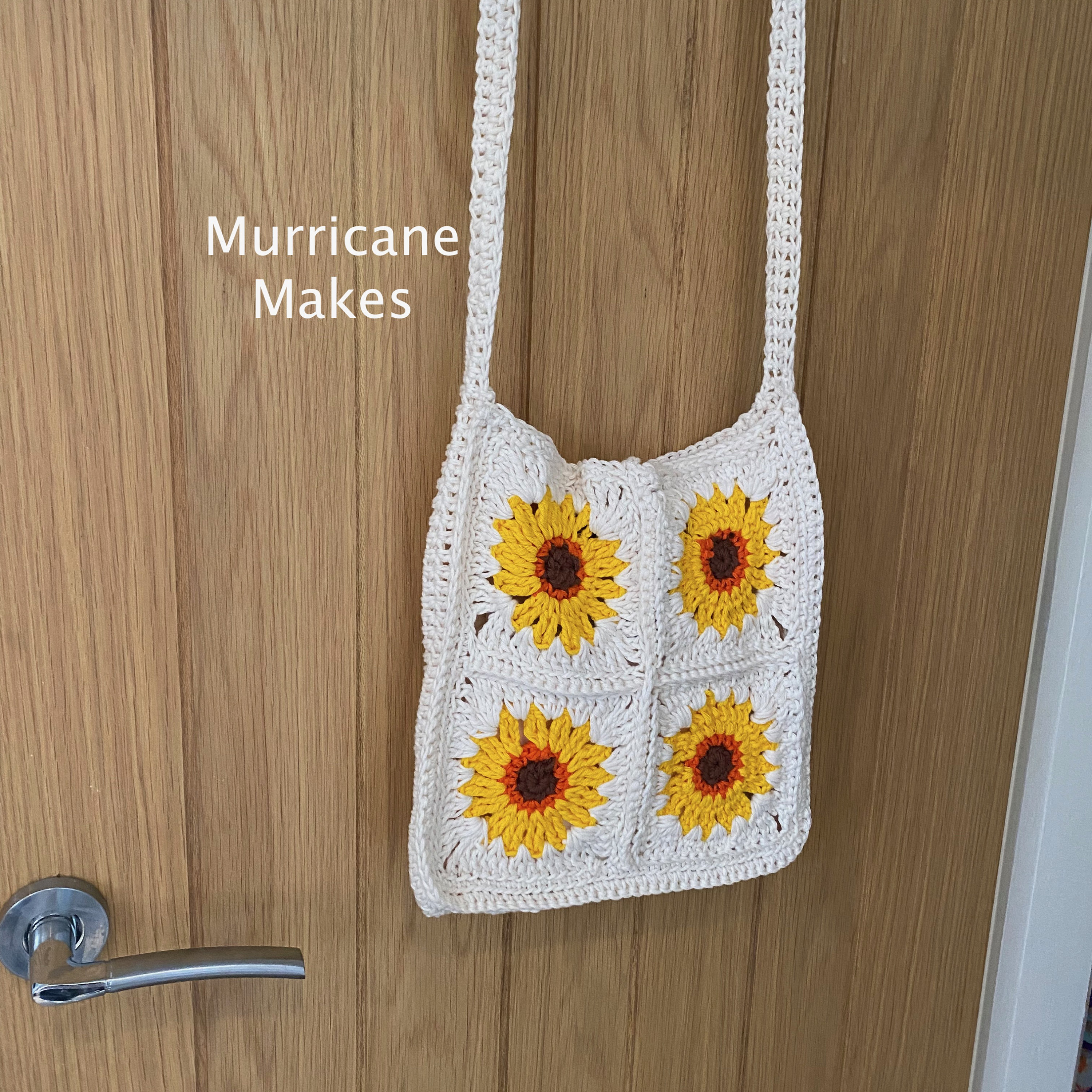 Sunflower Granny Square Bag Crochet Pattern Stunning Bag Pattern by Murricane Makes Adult or ...