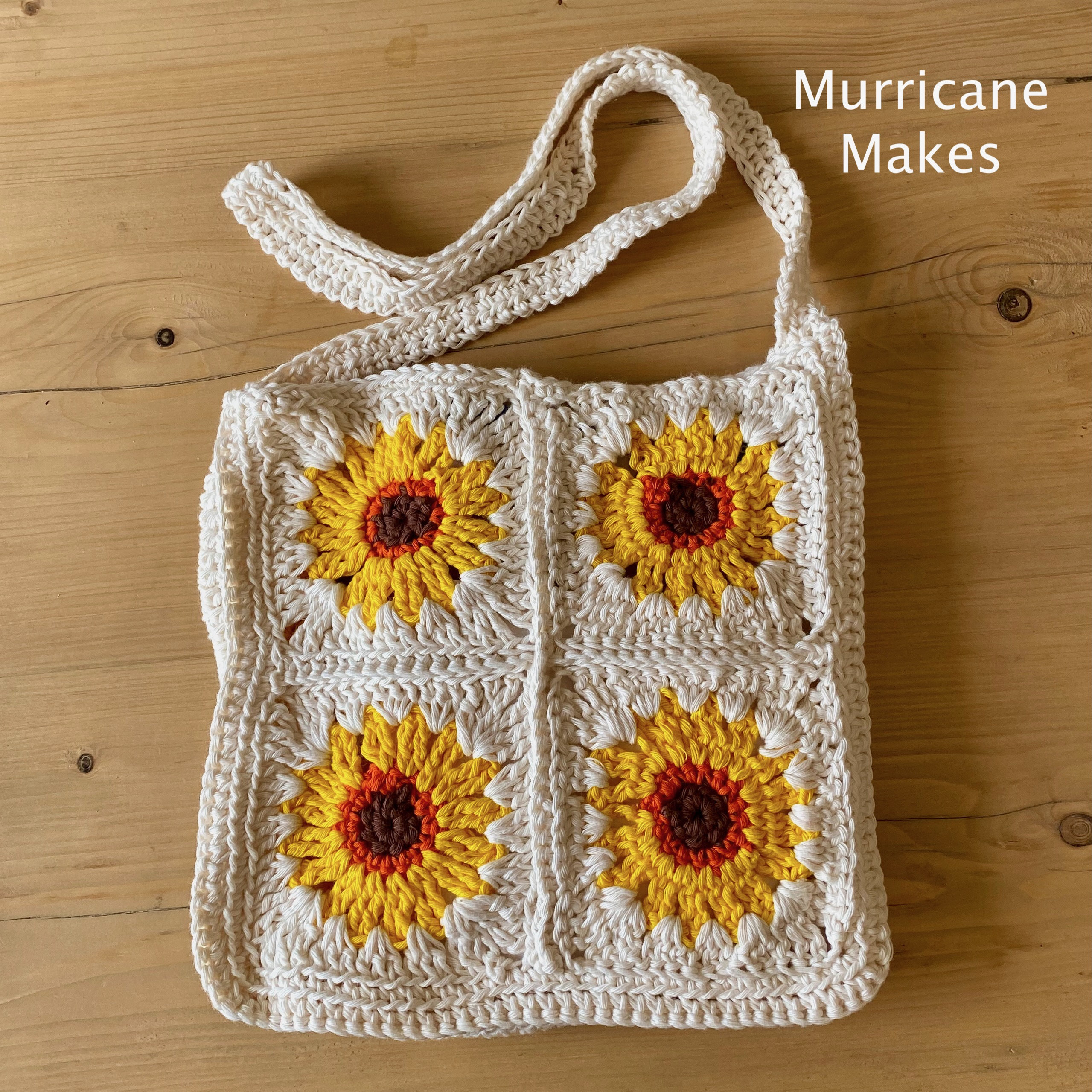 Sunflower Granny Square Bag Crochet Pattern | Stunning Bag Pattern by ...